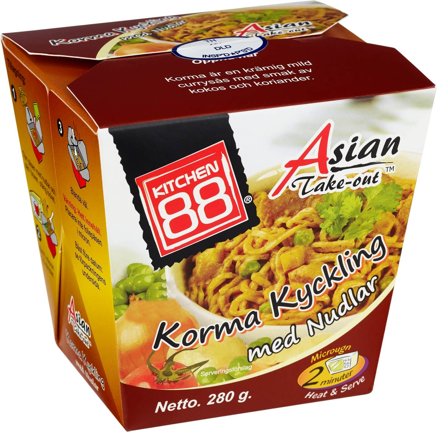 Kitchen 88 - Korma kyckling med nudlar 280g - present/presenttips