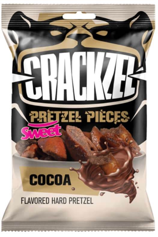Köp Crackzel Pretzel Pieces Cocoa 85g hos Coopers Candy